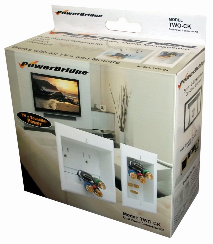 POWERBRIDGE IN-WALL 2-OUTLET POWER KIT, WHITE – Quest Technology ...