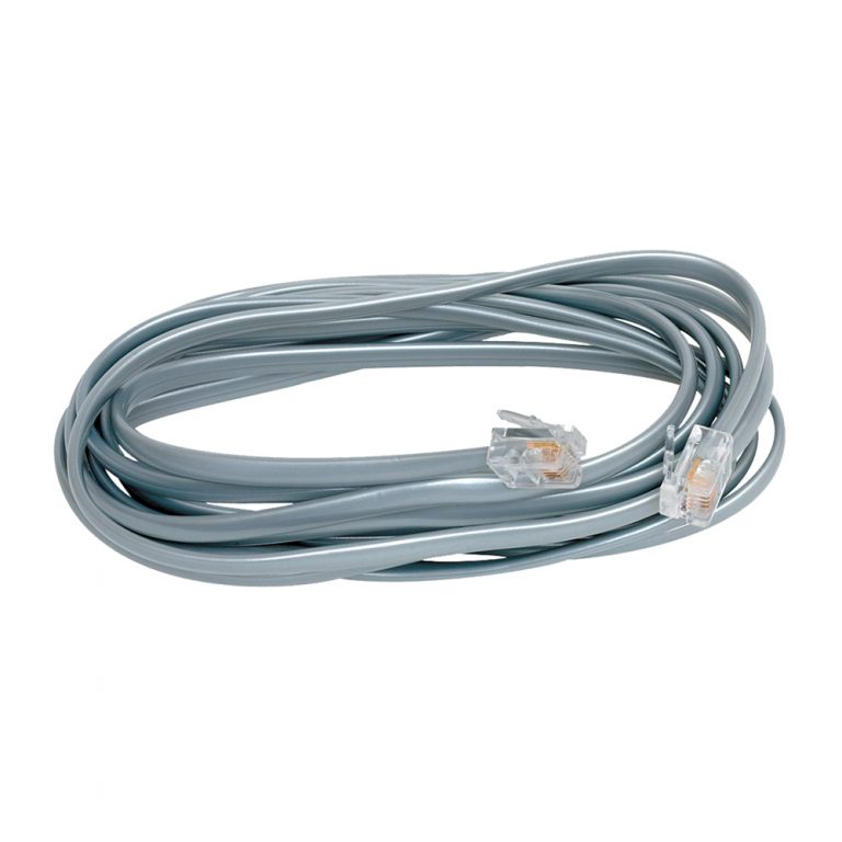SILVER SATIN MODULAR CORD, RJ11, CROSS-WIRED – Quest Technology ...